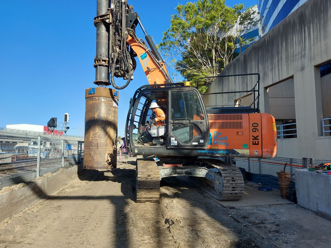 Freight Line Piling Works by On Point Piling